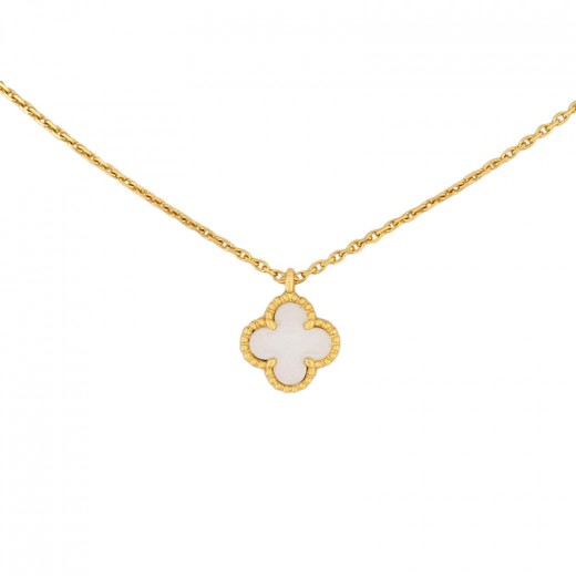 Collier Van Cleef & Arpels Trèfle Sweet Alhambra en Or et Nacre