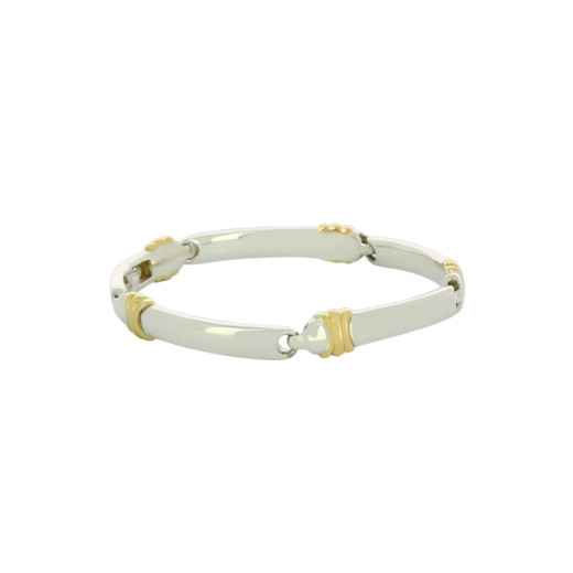 Bracelet Articulé Christofle en Argent et Or