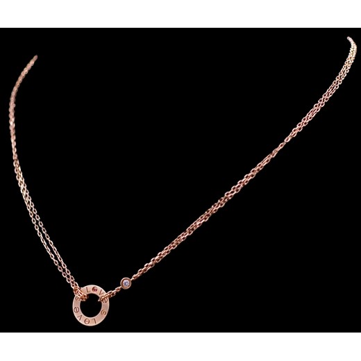 Collier Cartier Love en or, saphir et diamant