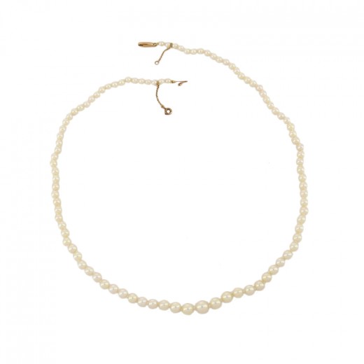 Collier en chute de perles japonaises
